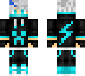 Gamer Neon Blue | Minecraft Skin
