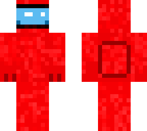 Red Crewmate (updated) | Minecraft Skin