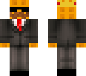 Waffle Suit with sunglasses and a moustache | Minecraft Skin