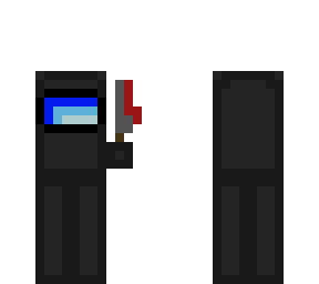 Among us black (impostor) | Minecraft Skin
