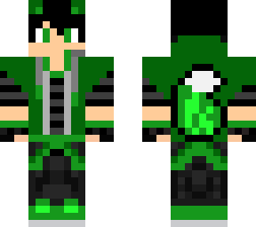 Green wolf gamer boy | Minecraft Skin