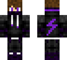 Insane Minecraft Lightning Bolt (Purple) Skin | Minecraft Skin