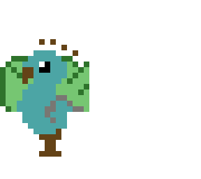 peacock with hearts pixel art | Minecraft Skin