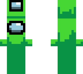 Among Us Crewmate w/ Mini Crewmate (Lime Green) | Minecraft Skin