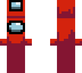 Among Us Crewmate w/ Mini Crewmate (Red) | Minecraft Skin