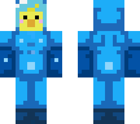Blue Astronaut Parrot | Minecraft Skin