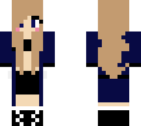 Blue Boxer Girl | Minecraft Skin