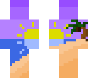 sunset pixel art contest | Minecraft Skins