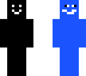 black and blue | Minecraft Skin