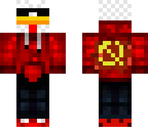 Cool communist chicken | Minecraft Skin