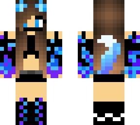 ice wolf girl | Minecraft Skin