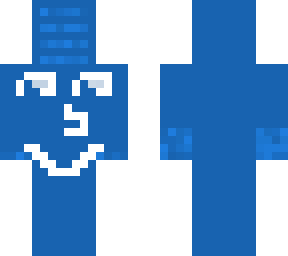 Lenny face blue | Minecraft Skin