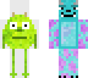 Mike x Sully Monsters Inc. | Minecraft Skin