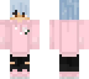 Silver hair modern boy | Minecraft Skin