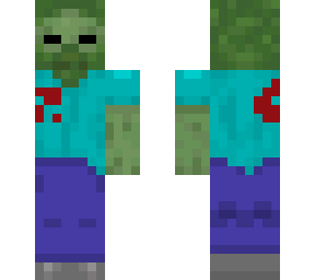 Zombie with an arm chopped off (1.16.4 available) | Minecraft Skin