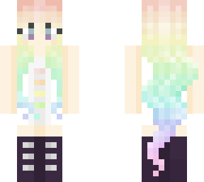 amaya raine rainbow high pastel rainbow goth love cute | Minecraft Skins