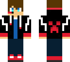Blue and red gamer | Minecraft Skin