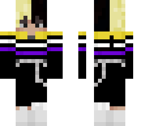 Emo Split dye Non-binary | Minecraft Skin