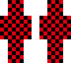 3D Red Checkerboard Skin | Minecraft Skin