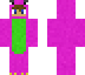 Eboy wearing barney suit | Minecraft Skin