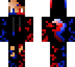 Red and blue gamer xd | Minecraft Skin