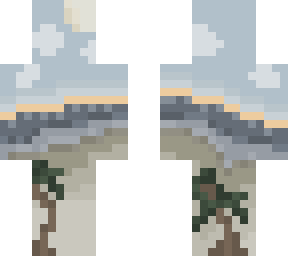 Beach pixel art | Minecraft Skin