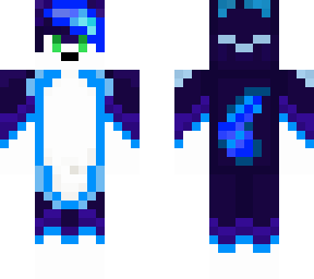 blue husky furry | Minecraft Skin