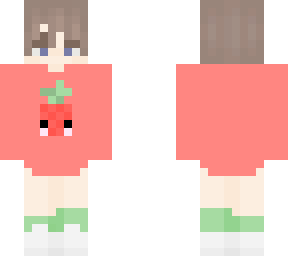 cute strawberry boy :) | Minecraft Skin