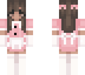 pink maid (fixed) | Minecraft Skin