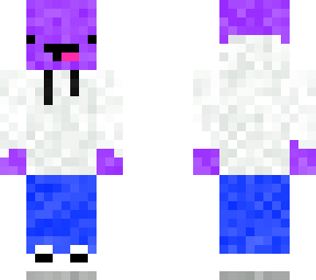 Purple derp with hoodie | Minecraft Skin