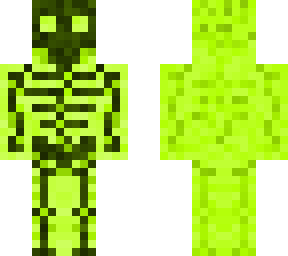 Radioactive Skeleton (Un-Clothed) | Minecraft Skin