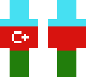 Flag of Azerbaijan | Minecraft Skin