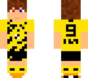Haaland Dortmund Jersey Skin | Minecraft Skin