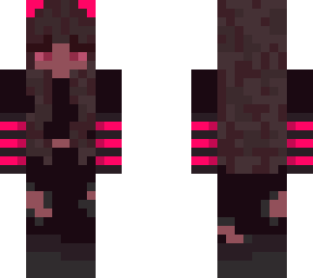 pink devil girl | Minecraft Skin