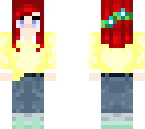 red headed flower girl | Minecraft Skin