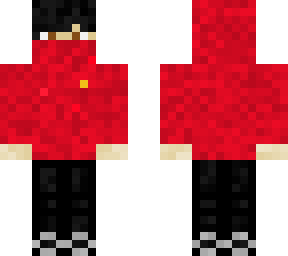 Sweaty red sweater boy | Minecraft Skin