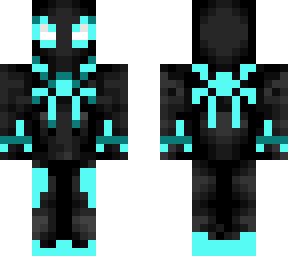 The electric spider man | Minecraft Skin