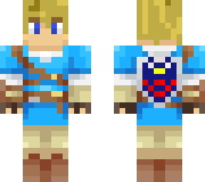 BOTW Link with Hylian Shield | Minecraft Skin