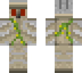 Iron golem with full red eyes | Minecraft Skin
