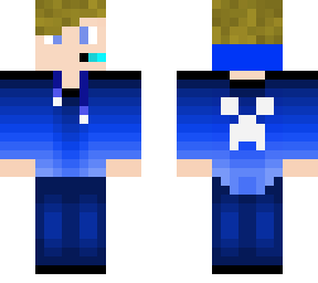blue gamer | Minecraft Skin