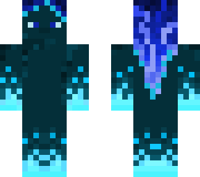 Blue Fire Girl | Minecraft Skin