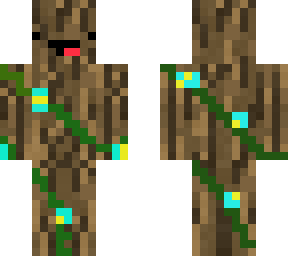 Flowering oak tree with Skeppy's face | Minecraft Skin
