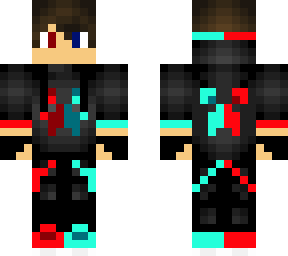 Blue and Red Gamer | Minecraft Skin