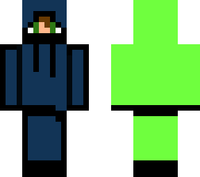ninja azul y verde atras 2020 mi primer diseo | Minecraft Skin