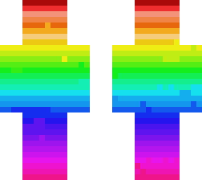 Rainbow fade | Minecraft Skin