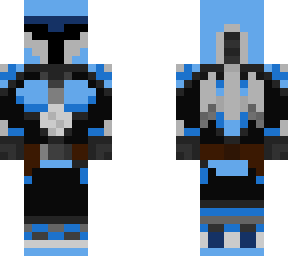 Sky Blue Mandalorian | Minecraft Skin