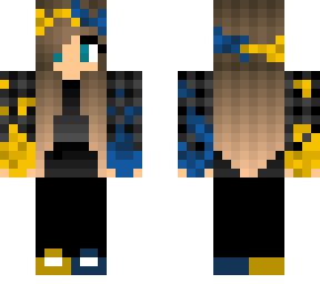 blue and gold | Minecraft Skin