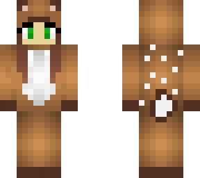 Edited Brownhair Deer Girl Minecraft Skins