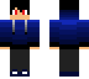 blue patern hoddie | Minecraft Skin