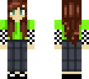 checkerboard lime | Minecraft Skin